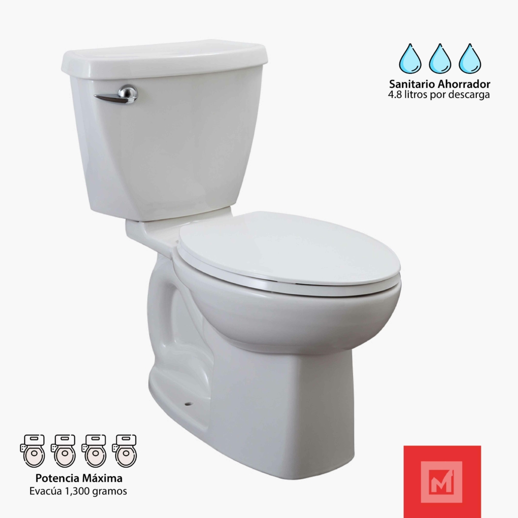 Inodoro de piezas Provence blanco